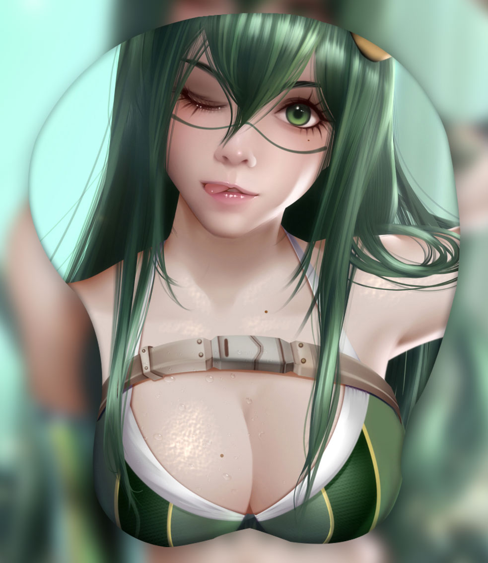 Oppai Mousepads Asui Tsuyu My Hero Academia 3D Boob Mouse Pad Demon 